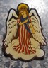 American Flag Baby Angel Cherub Gold Tone Metal & Enamel Pin Pinback | eBay