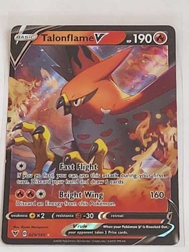Talonflame V - 029/185 Ultra Rare Vivid Voltage Pokemon TCG | eBay