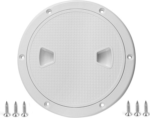 6" White Circular Inspection Hatch Marine Access Port Hatch Cover,Boat ...