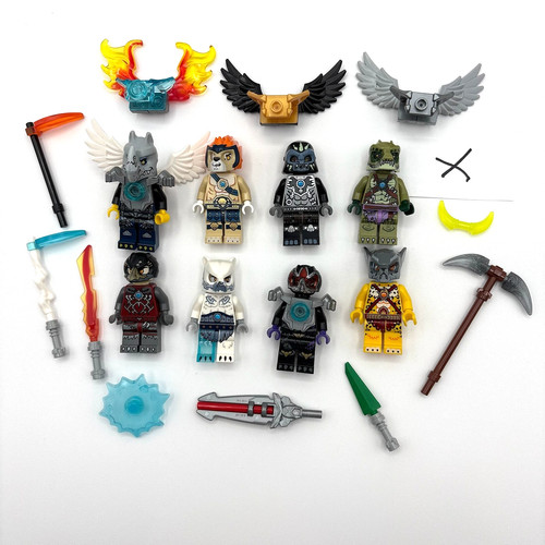 LEGO Legends of Chima minifig lot of 8 accessories weapons wings #X ...
