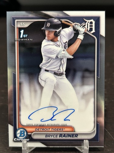2024 Bowman Draft Chrome Bryce Rainer Auto 1st Bowman Tigers #CPA-BR | eBay
