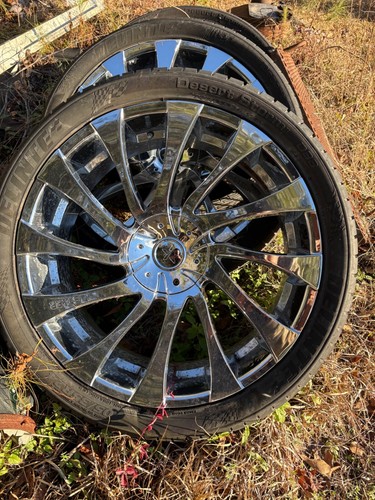 24 inch chrome rims and tires | eBay