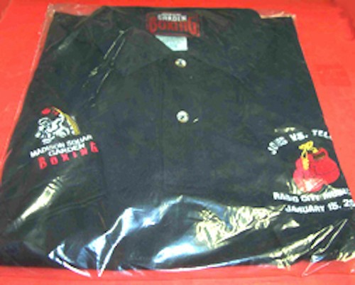 2XL Vintage Roy Jones v David Telesco Button Down Short Sleeve Black ...