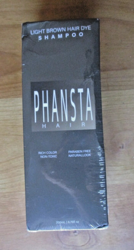 PHANSTA Hair Instant Dye Shampoo, 200ml Gentle Hair Color Shampoo Light ...
