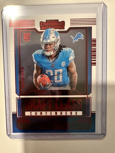 2023 Panini Contenders JAHMYR GIBBS Rookie RC Draft Class Red Parallel ...