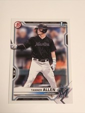 Tanner Allen Baseball Trading Card Checklist