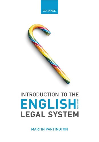 Introduction to the English Legal System by Martin Partington (English ...