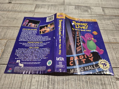 Barney Live! In New York City (VHS, 1999) INSERT ONLY!! | eBay
