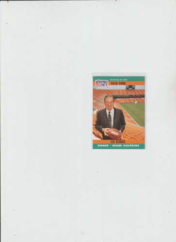 JOE ROBBIE 1990 PRO SET FOOTBALL COMMEMORATIVE COLLECTABLE #3 OWNER | eBay