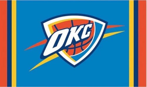 Oklahoma City Thunder Flag 3x5 Ft. OKC Banner | eBay