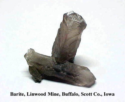 (M) SMOKY BARITE, LINWOOD MINE, BUFFALO, SCOTT COUNTY, IOWA | eBay