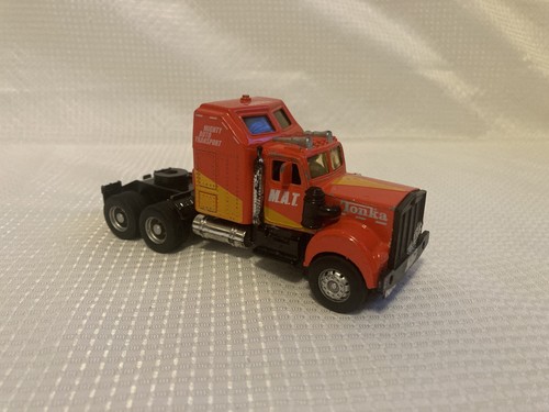 2001 Tonka Maisto Mighty Auto Transport MAT Red Semi Truck Tractor Cab ...