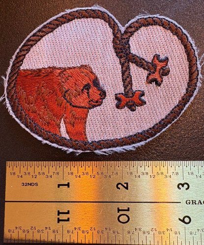 Wood badge Bear Patch BSA with wooden beads | eBay