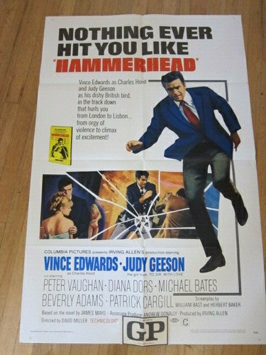 HAMMERHEAD 1sh '68 detective Vince Edwards & Judy Geeson Diana Dors | eBay