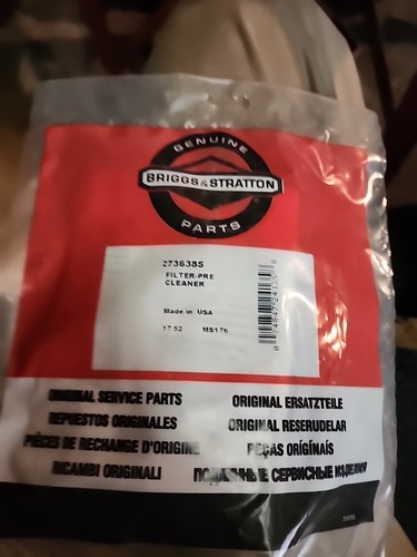 New Briggs & Stratton Air Pre-Cleaner Filter 273638S Genuine OEM ...