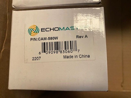 Echomaster CAM-580W Commercial Night Vision Backup Reverse Camera White ...