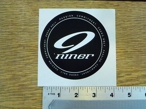 Niner Bikes Black Large Round Logo Sticker Decal | eBay