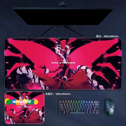MouseMat Hazbin Hotel Desk Mat Alastor Mouse Pad Big Game Mat 40x90cm ...
