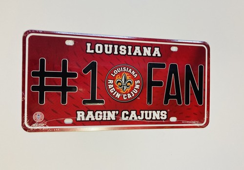 Louisiana Ragin Cajuns #1 Fan Aluminum License Plate NEW!! 6x12 Inches ...