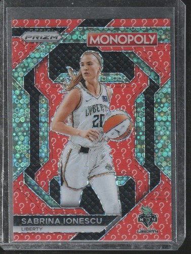 Sabrina Ionescu ~ 2024 WNBA Monopoly Prizm QUESTION MARK SP /25 New ...