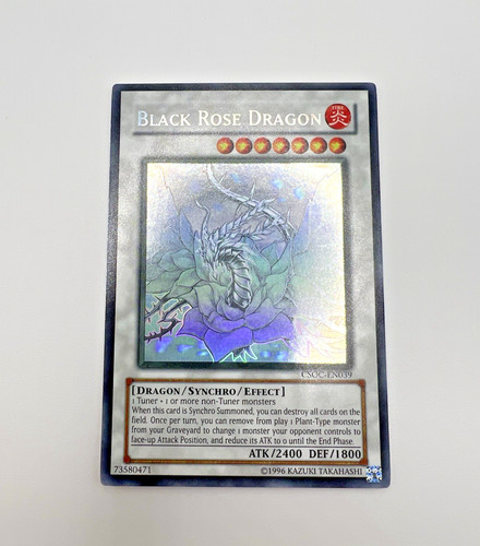 Yu-Gi-Oh! Black Rose Dragon (CSOC-EN039 Ghost Rare Unlimited Edition ...