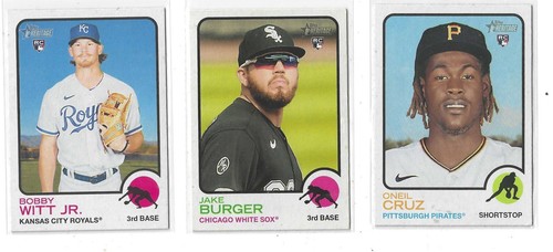 RC-2022 Topps Heritage-Bobby Witt JR-Jake Burger-Oneil Cruz-NM+ | eBay