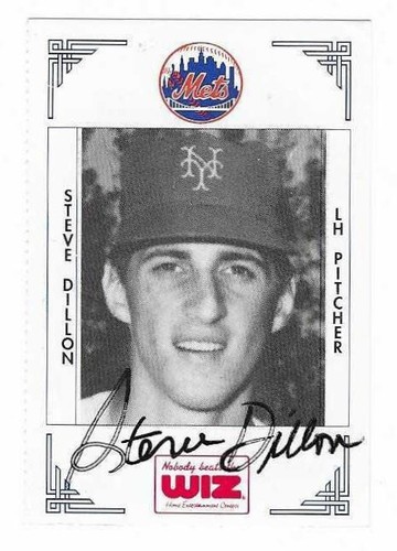 STEVE DILLON 1991 METS THE WIZ AUTOGRAPHED SIGNED # 98 NEW YORK METS | eBay