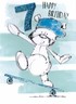 Scribble Bear Girls 7th Birthday Greeting Card Childrens Birthday Cards ...