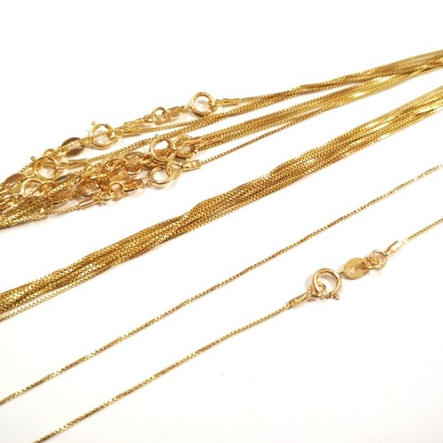 10 pieces 14kt GOLD FILLED BOX 012 Chain NECKLACES 20" 50cm. Genuine ...