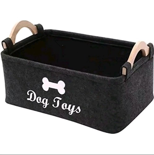 Felt Pet Toy Box Dog Toy Box Storage Basket Box Perfect For Organizing ...
