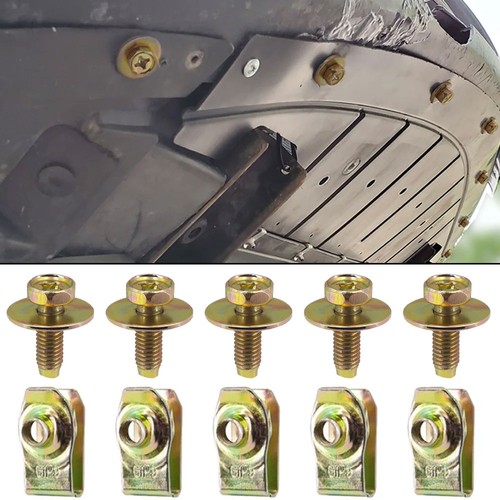 10pcs Car M6 Body Bolt Engine Covers Undertray Splash Shield Guard ...