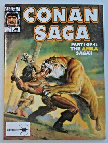 Stan Lee Presents CONAN SAGA #38 1990 Marvel Comic Book Conan The ...