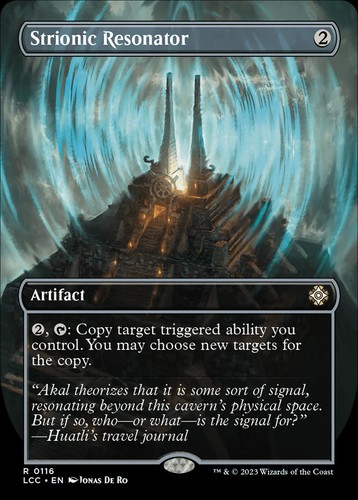 Strionic Resonator (Borderless) [The Lost Caverns of Ixalan Commander] Lightly P | eBay