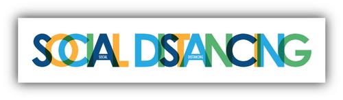 Virus Social Distancing Slogan Vinyl Sticker Car Bumper Decal | eBay