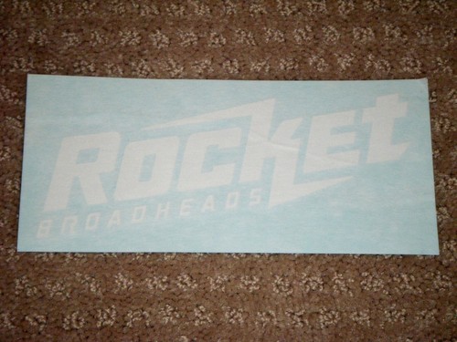 White Rocket Broadheads Decal | eBay