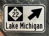LAKE SHORE DRIVE US 41 Highway road sign Chicago Lake Michigan 12x18 ...