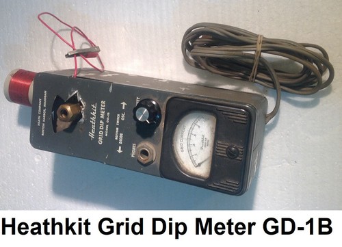 Vintage HAM Amateur Radio Heathkit GD-1B DIODE/OSC Grid Dip Meter ...