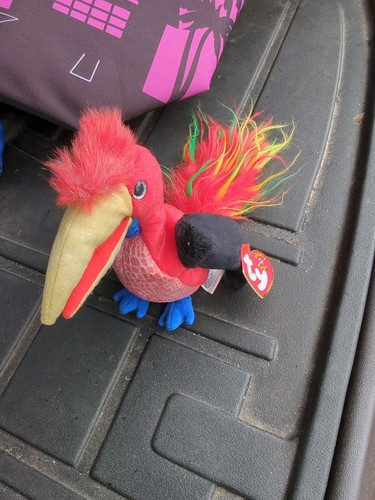 Ty Beanie Baby Frills the Bird DOB March 5, 2001 Free Shipping | eBay