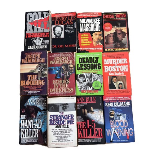 True Crime/Serial Killer Stories Lot of 12 Books Ann Rule Ken Englade J ...
