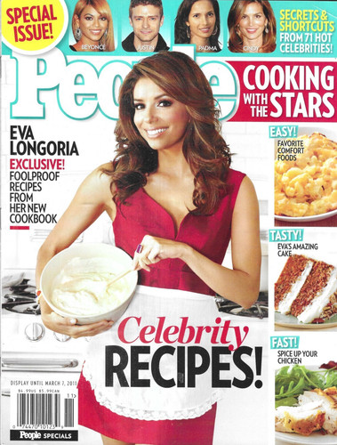 People Cooking With The Stars Magazine Eva Longoria Michael Buble Cindy ...