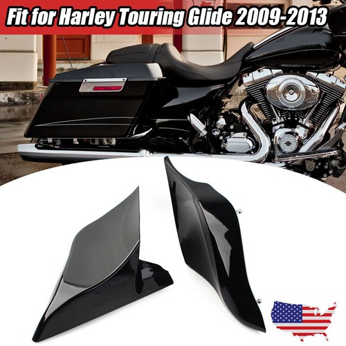 Vivid Black Stretched Extended Side Cover fit for Harley Street Road ...