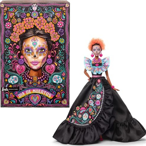 Barbie HRM72 Signature Doll, 2024 Dia De Muertos Collectible in Black ...