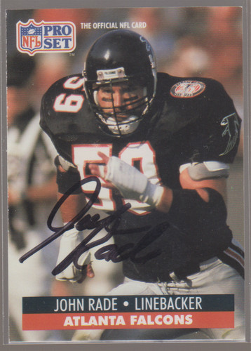 Autographed 1991 Pro Set John Rade - Falcons | eBay