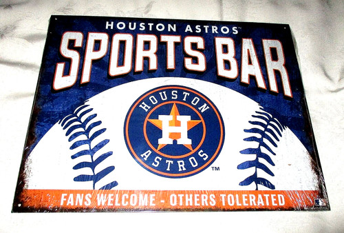 **HOUSTON ASTROS SPORTS BAR Poster-Style Metal Sign #1 - NEW** | eBay