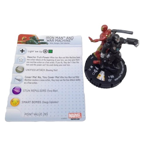 Heroclix Invincible Iron Man set Iron Man and War Machine #043 Super ...