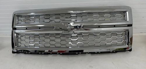 Chevrolet Silverado 1500 Upper Grille Chrome Mesh 23181411 OEM 14 2014 ...