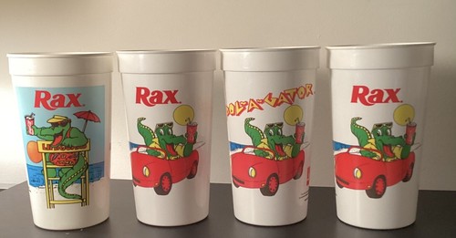 Set of 4 Vintage RAX 32oz Plastic Cups From 1990 | eBay