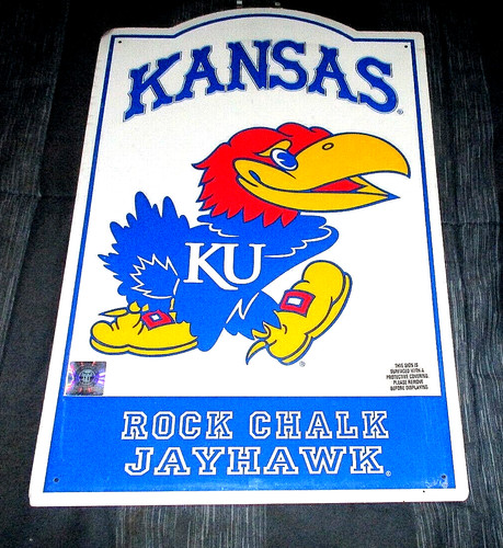 **KANSAS JAYHAWKS Poster-Style Metal Sign #1 - NEW** | eBay