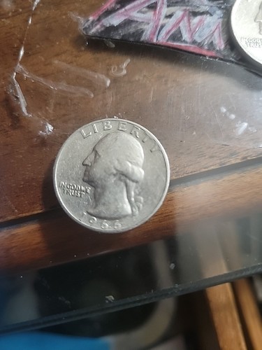 1966 Washington Quarter No Mint Mark Rim Error Letter Filled A Errors ...