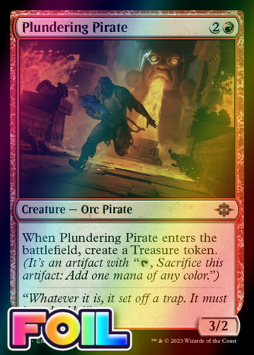 MTG Plundering Pirate The Lost Caverns of Ixalan 0160 Foil Common for ...